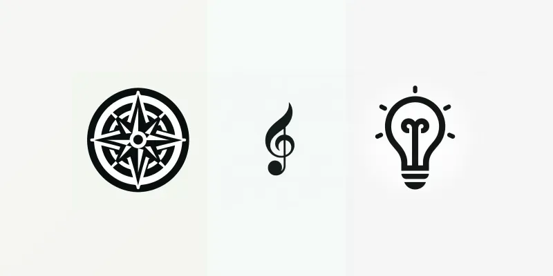 Minimalistic Element Web Icon Vectors DALL·E Prompt | PromptBase