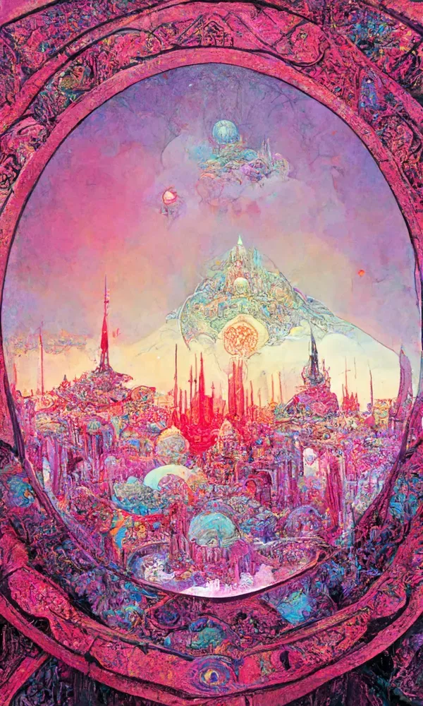 Psychedelic Cities Midjourney Prompt | PromptBase