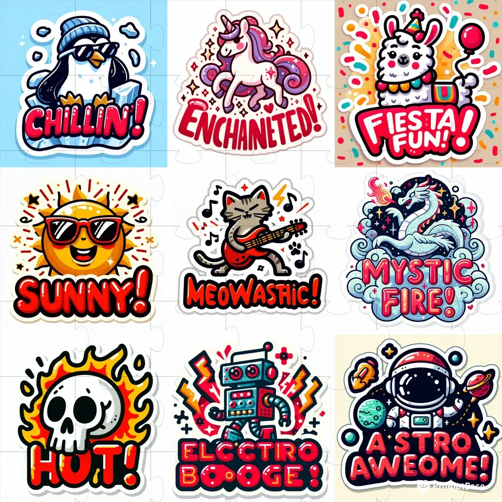 Project Status Stickers DALL·E Prompt | PromptBase