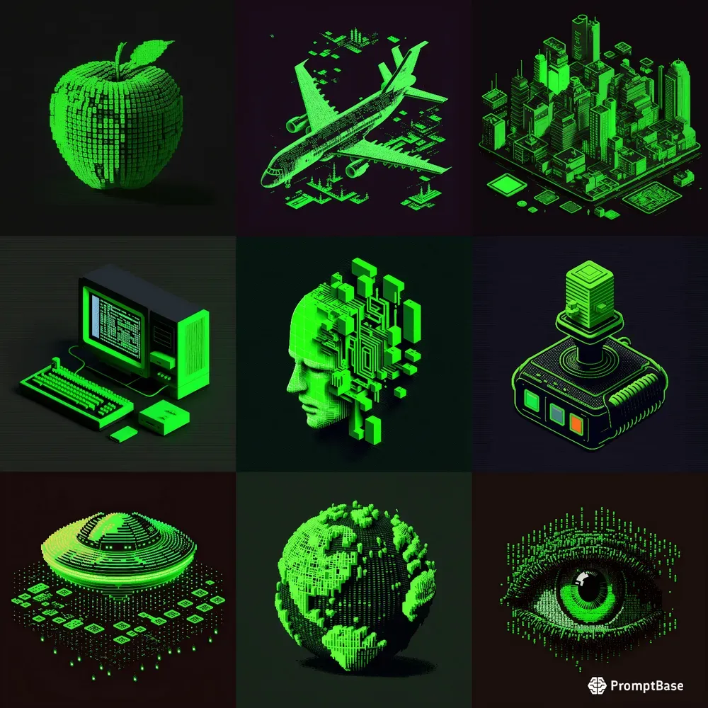 3D 8-bit Icons Midjourney Prompt | PromptBase