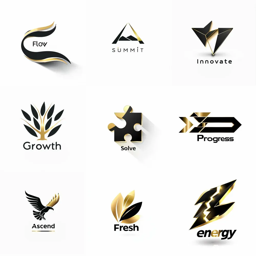 Stylish Modern 3D Logos With Your Text Midjourney Prompt | PromptBase