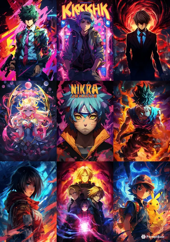 Modern Japanese Anime Book Covers Midjourney Prompt | PromptBase