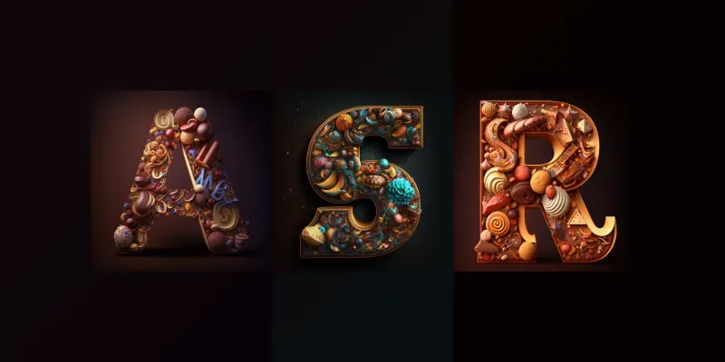 Lettering Logos Made Of Cakes And Candies Midjourney Prompt | PromptBase