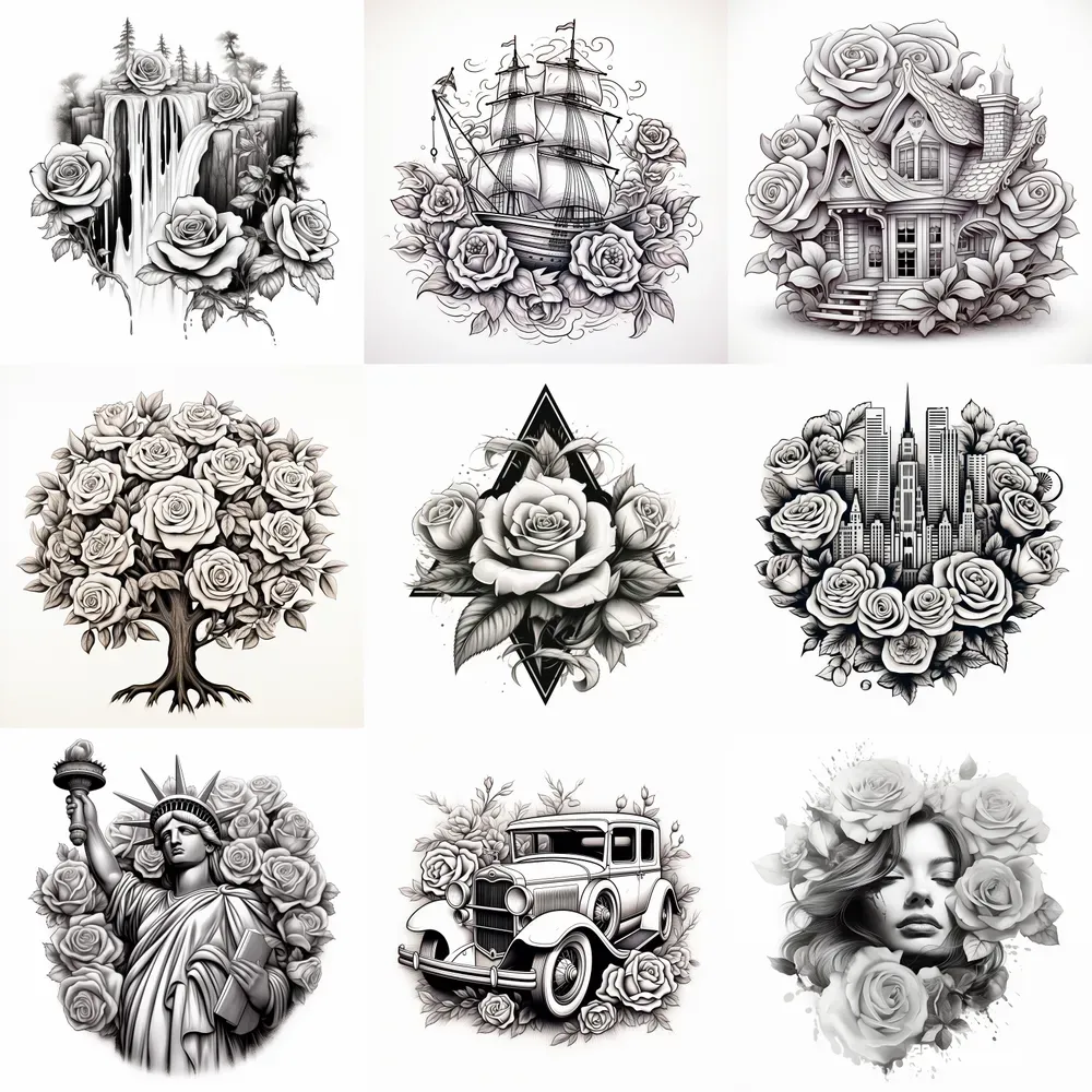 Detailed Line Drawings Midjourney Prompt | PromptBase