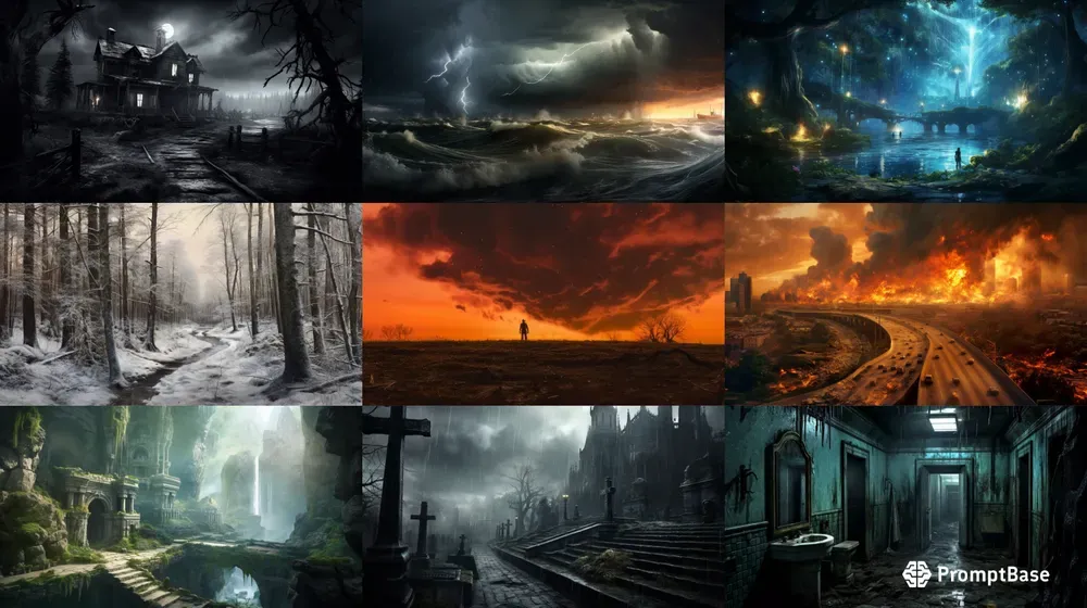 Pathetic Fallacy Visuals Midjourney Prompt | PromptBase