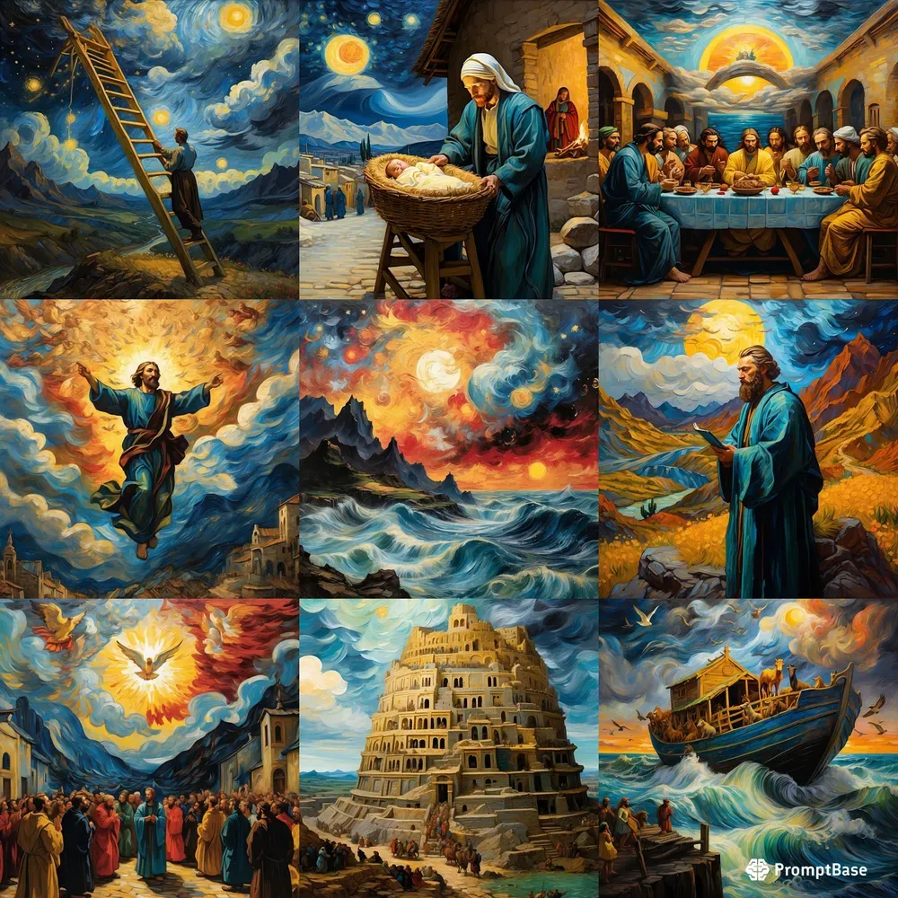 Biblical Scenes Art Paintings Leonardo Ai Prompt | PromptBase