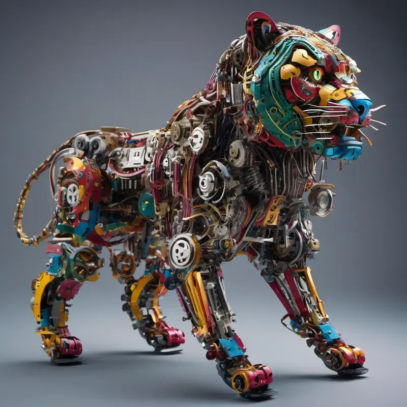 Crazy Mechanical Animals Stable Diffusion Prompt | PromptBase