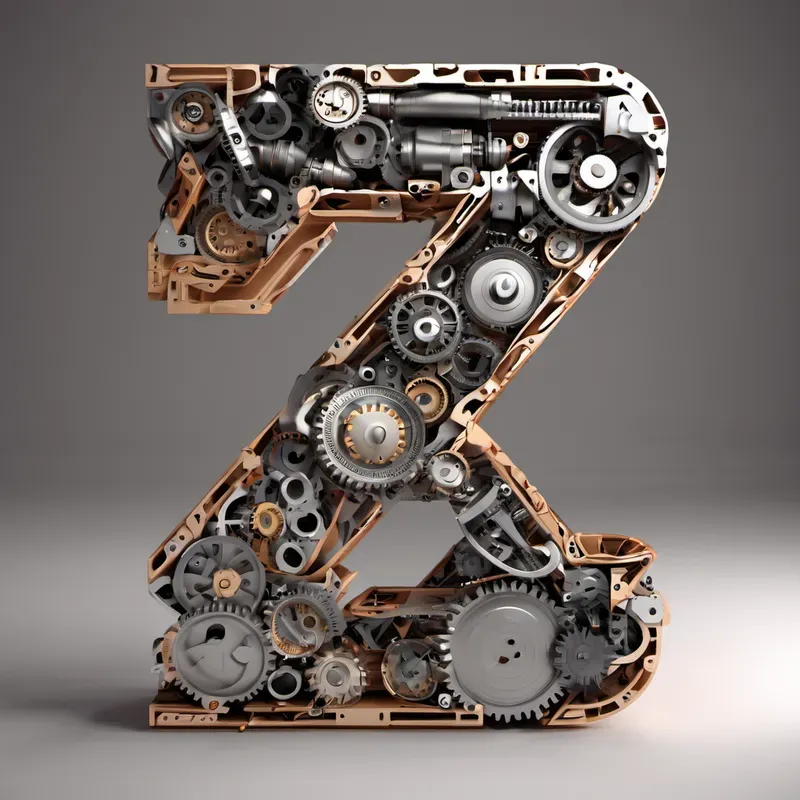 Mechanical Style Letters Stable Diffusion Prompt | PromptBase