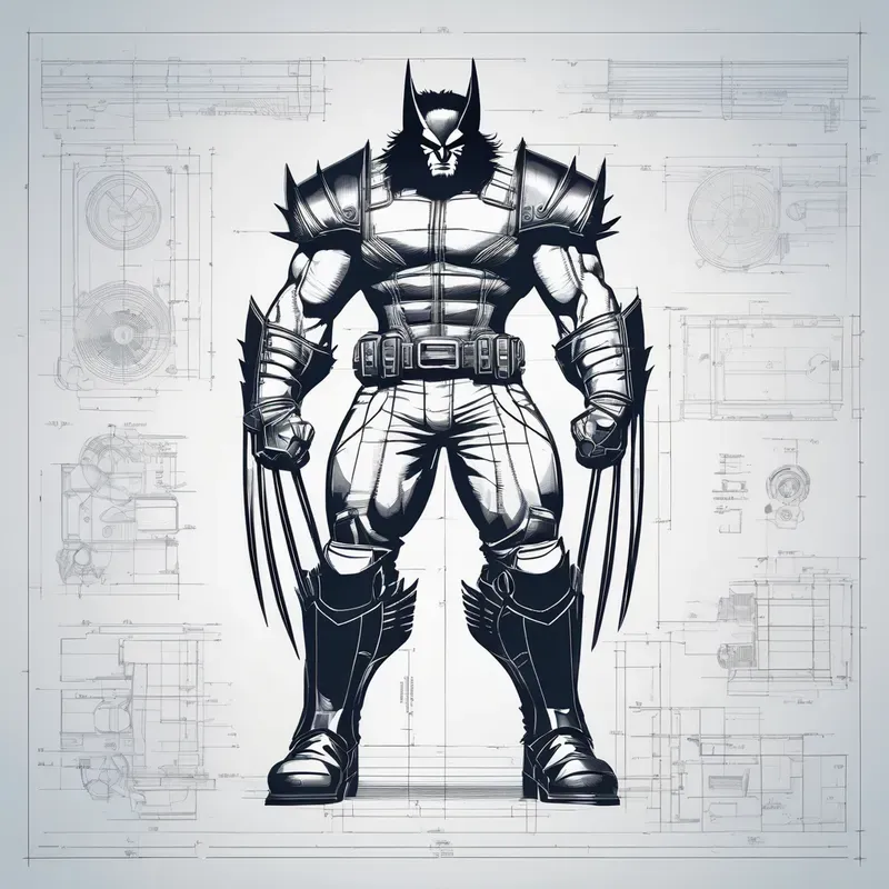 Blueprint Characters Stable Diffusion Prompt | PromptBase