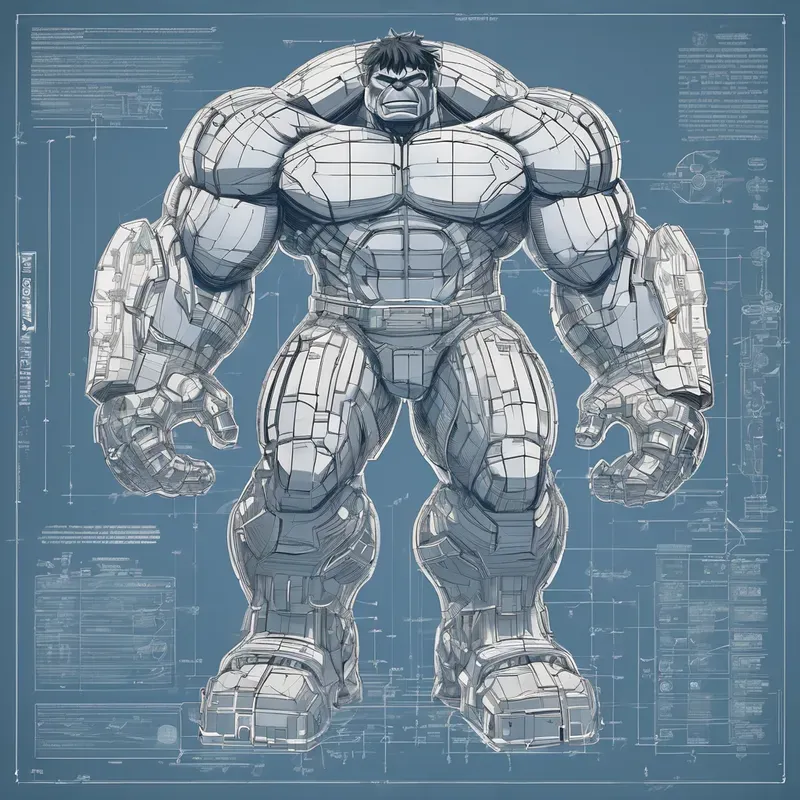 Blueprint Characters Stable Diffusion Prompt | PromptBase