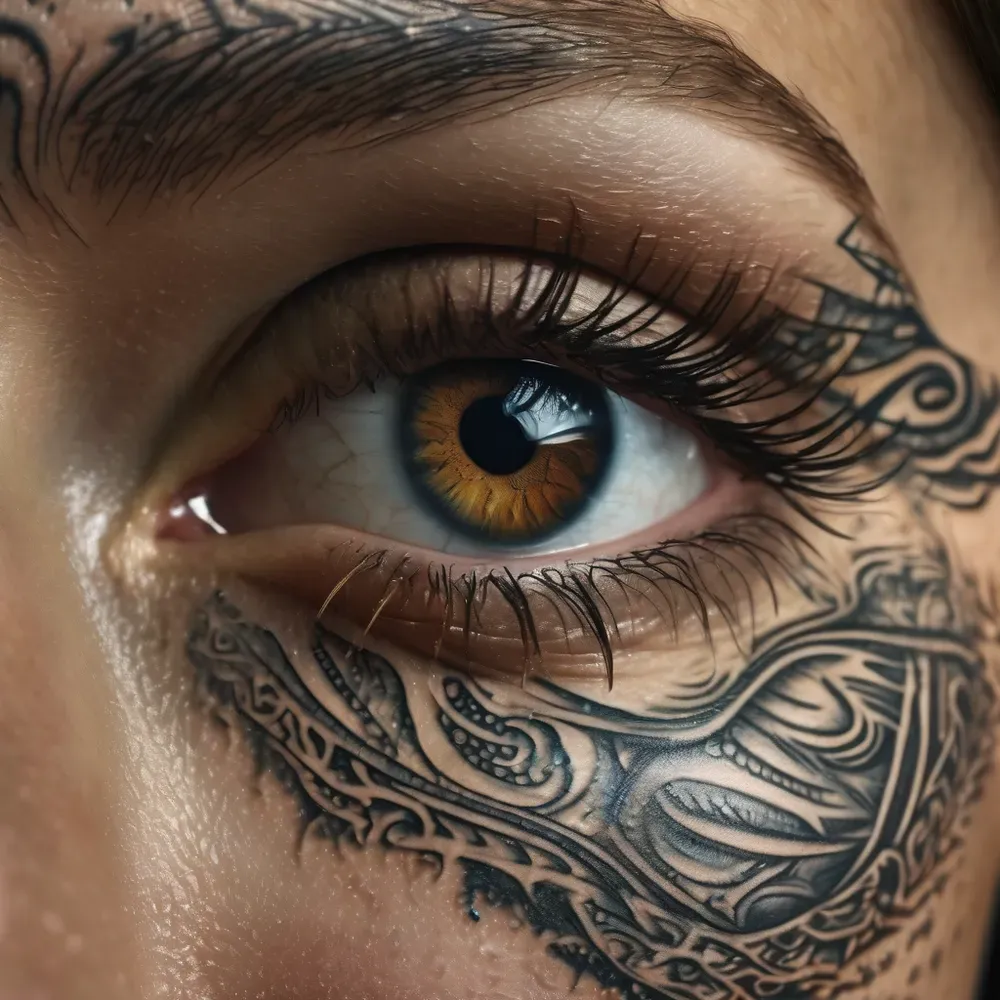 Tattoos Around Eyes Stable Diffusion Prompt | PromptBase
