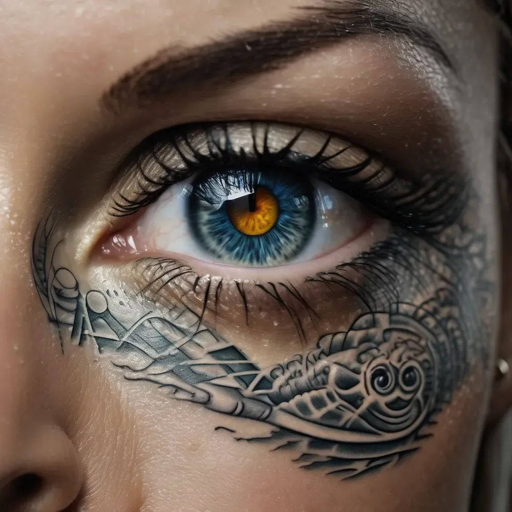 Tattoos Around Eyes Stable Diffusion Prompt | PromptBase