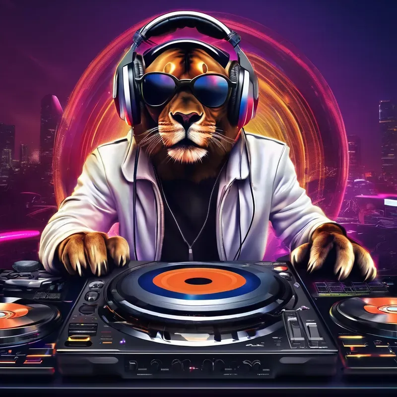 Club Dj Animals Stable Diffusion Prompt | PromptBase