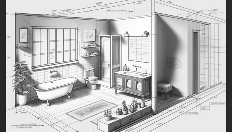 Professional Interior Design Sketches Midjourney Prompt | PromptBase