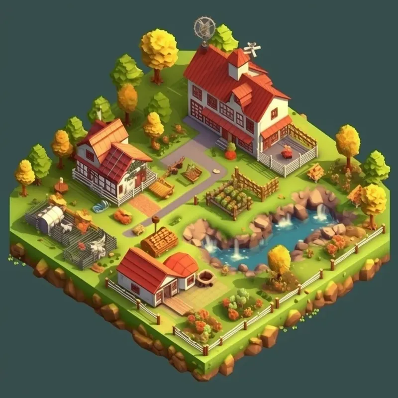 Isometric Video Games Designs Midjourney Prompt | PromptBase