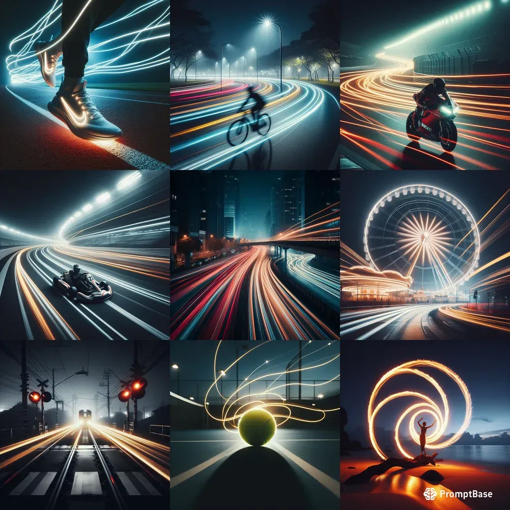 Slow Shutter Speed Photography DALL·E Prompt | PromptBase