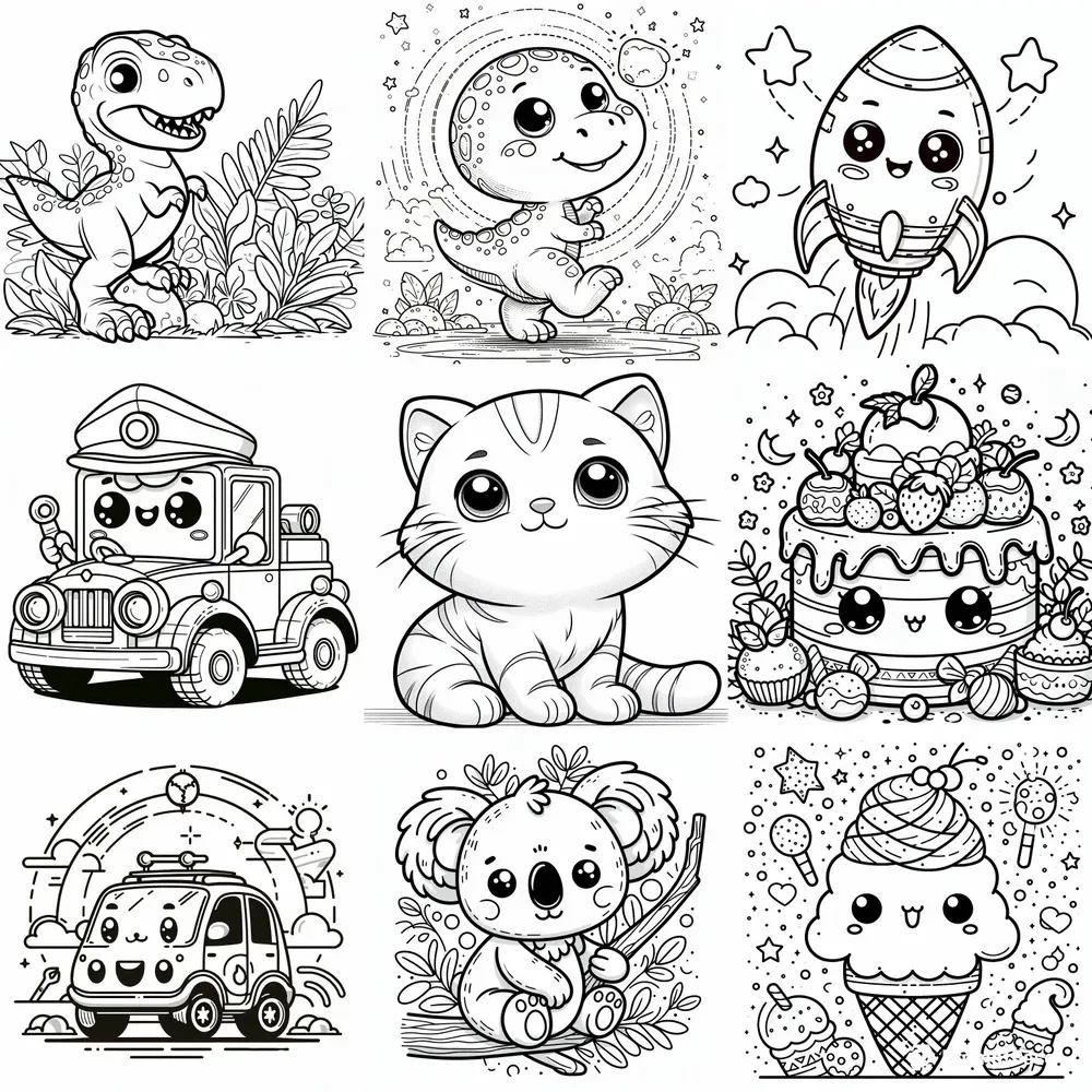 Coloring Books DALL·E Prompt | PromptBase