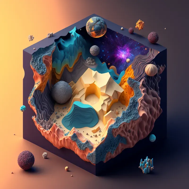 3D Galaxy Models Midjourney Prompt | PromptBase