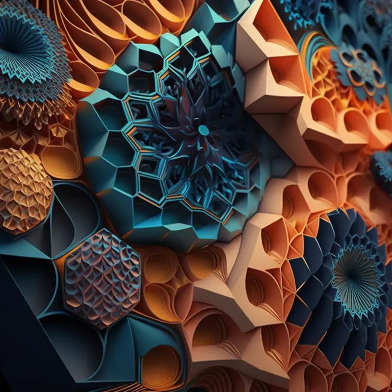 Fractal Wallpapers Midjourney Prompt | PromptBase