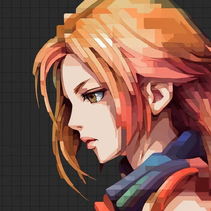Pixelated Anime NFT Profile Pictures Midjourney Prompt | PromptBase