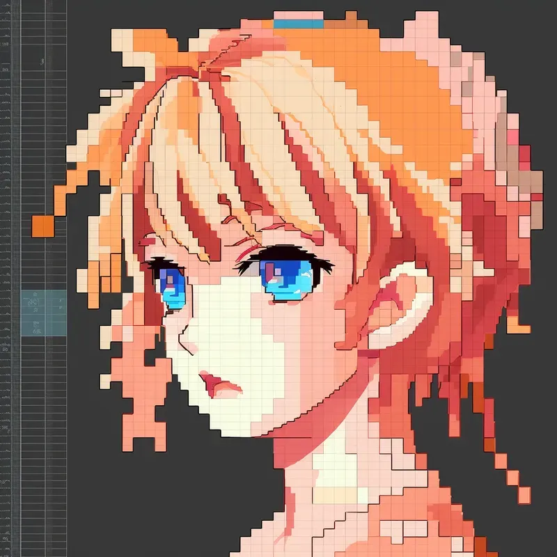 Pixelated Anime NFT Profile Pictures Midjourney Prompt | PromptBase