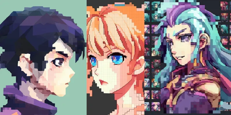 Pixelated Anime NFT Profile Pictures Midjourney Prompt | PromptBase