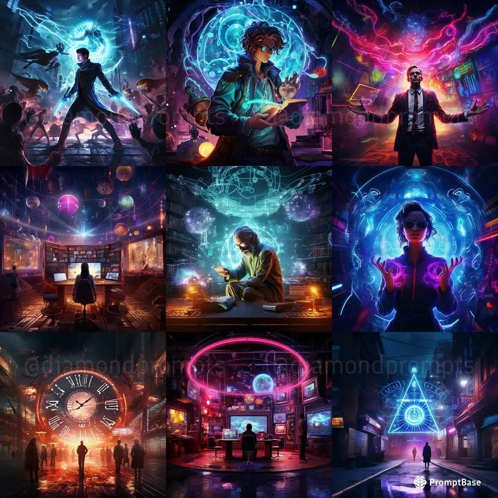 The Arcane Nexus Midjourney Prompt | PromptBase