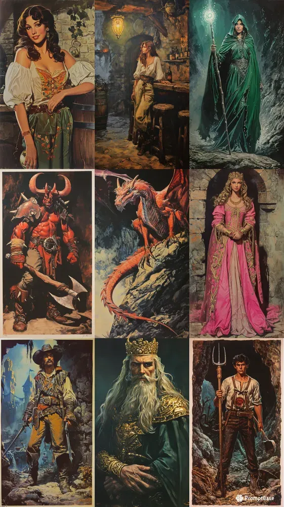 Dark Fantasy Lithograph Art Posters Midjourney Prompt | PromptBase