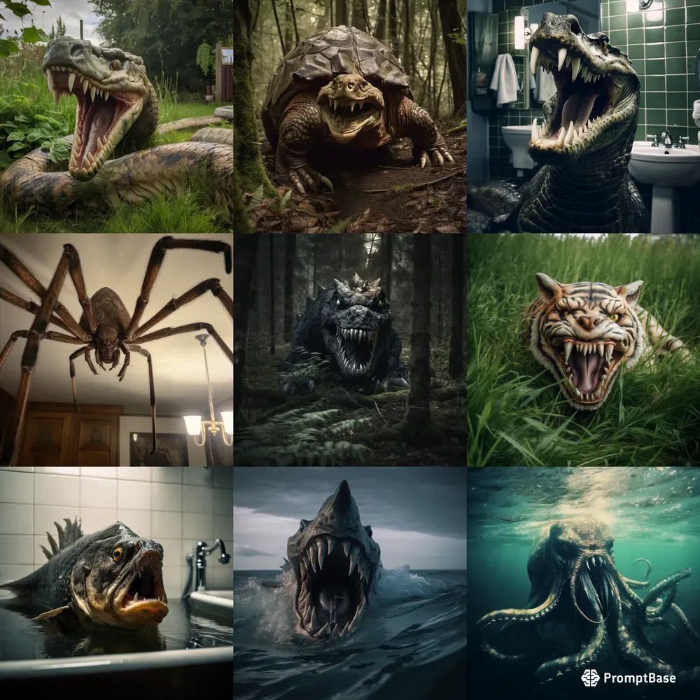 Dangerous Horror Creatures Midjourney Prompt | PromptBase