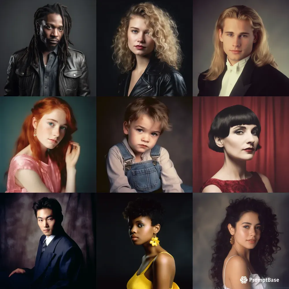 90s Glamour Shots Midjourney Prompt | PromptBase