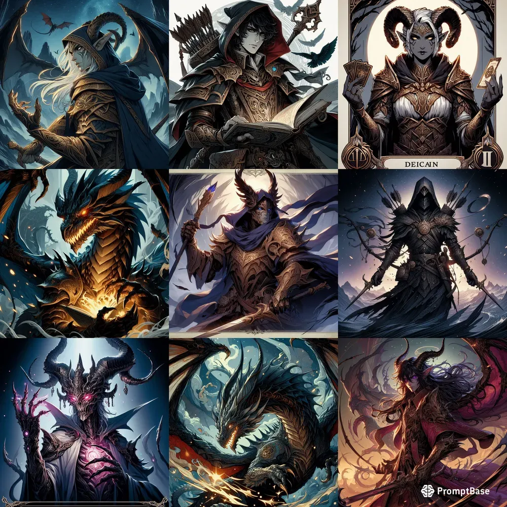 Dsd Characters Mmo-rpg Heroes DALL·E Prompt | PromptBase