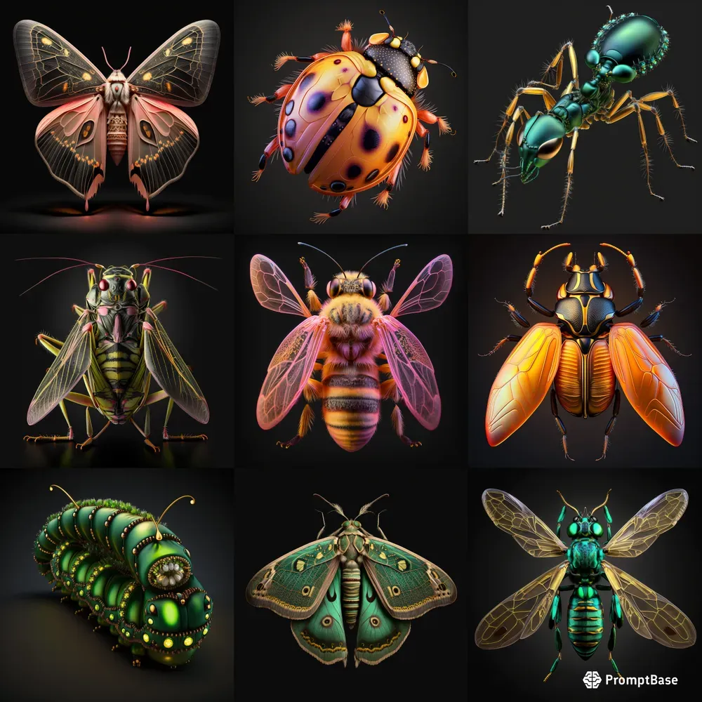 Graceful Insects Midjourney Prompt | PromptBase