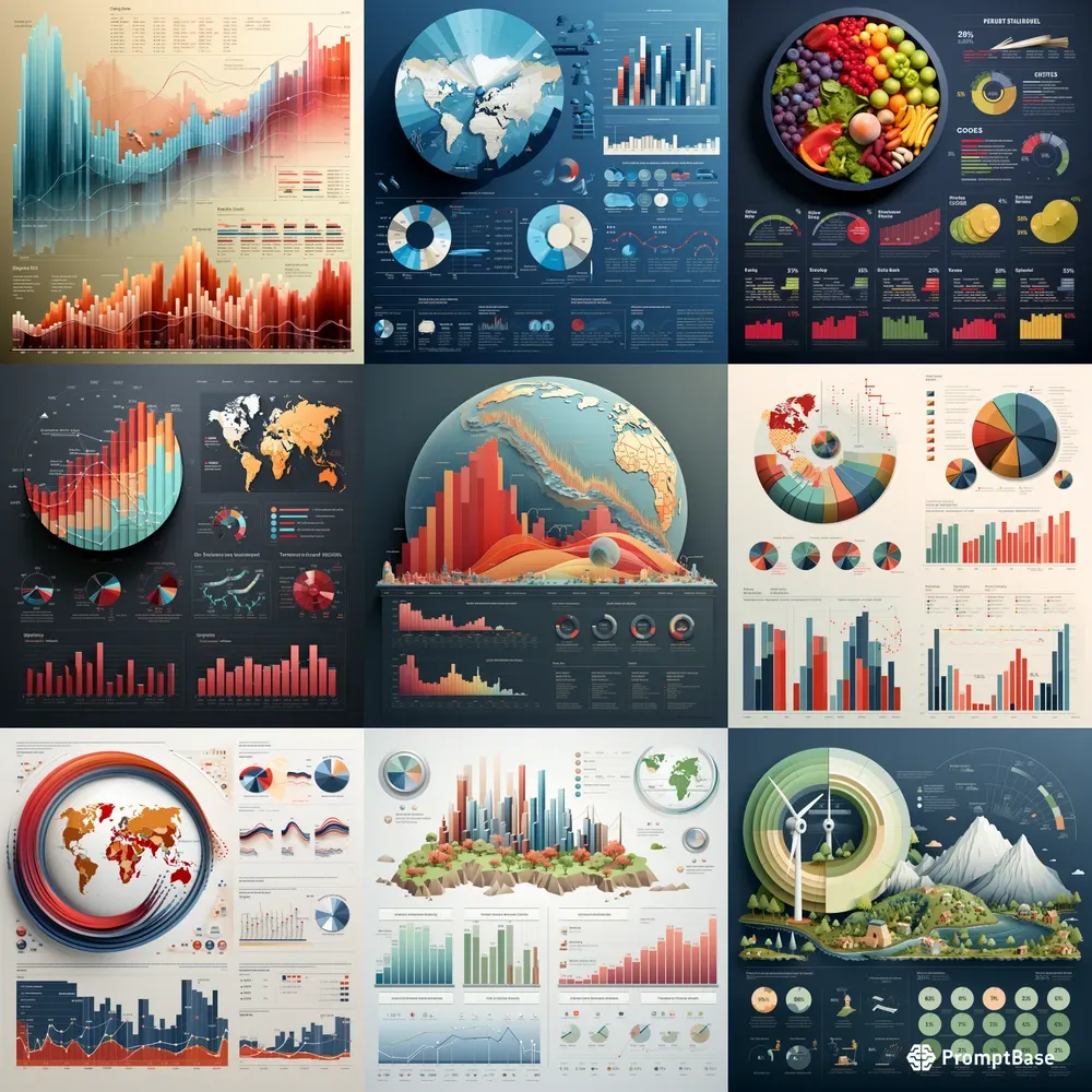 Infographic Visualizations Midjourney Prompt | PromptBase