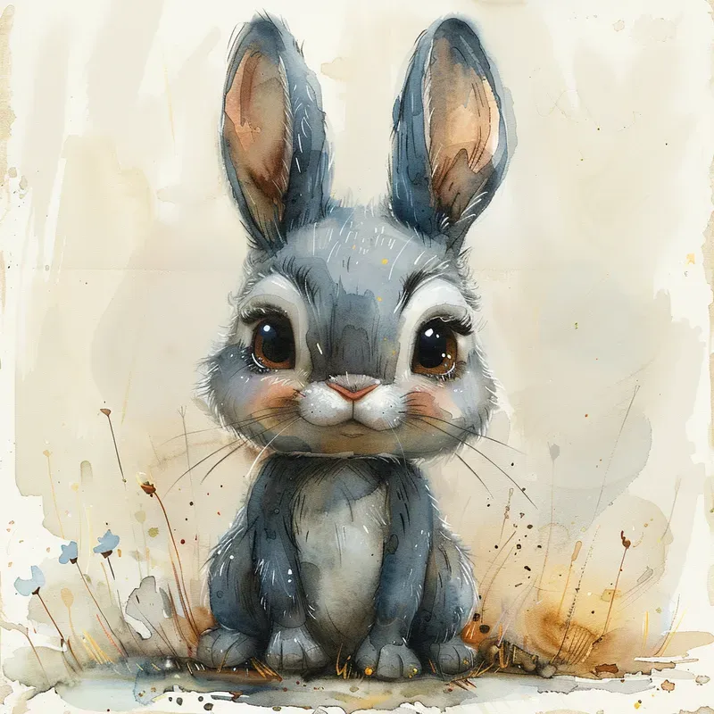 Whimsical Animals Watercolor Paintings Midjourney Prompt | PromptBase