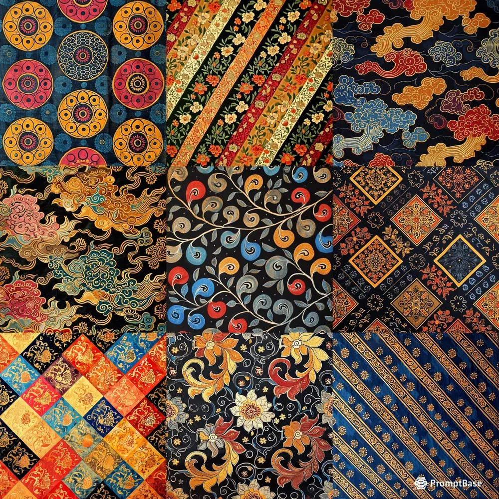 Batik Cloth Artworks Midjourney Prompt | PromptBase