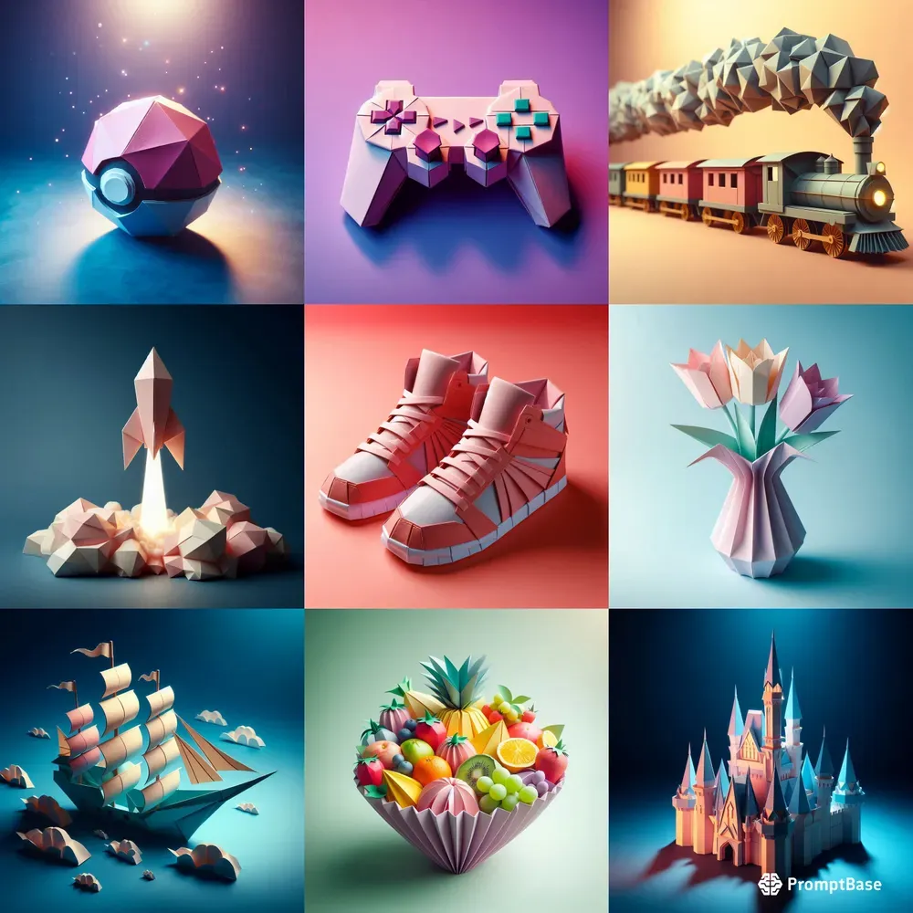 Origami Oasis DALL·E Prompt | PromptBase