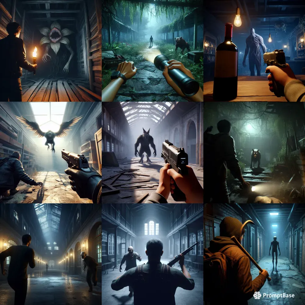 Horror Game Visual Concepts DALL·E Prompt | PromptBase