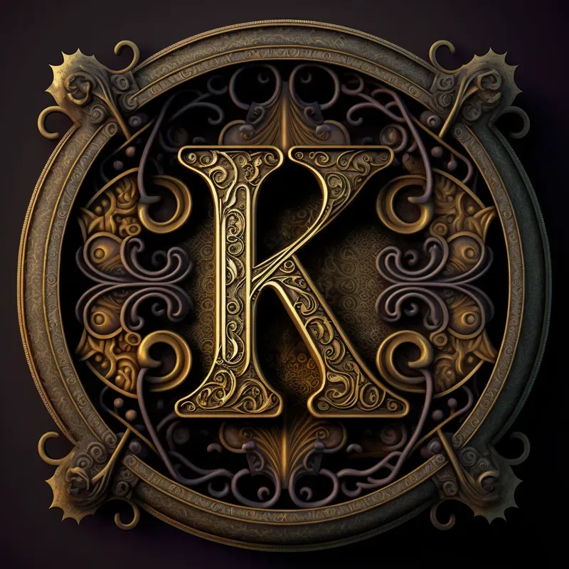 Gothic Style Initial Logos Midjourney Prompt | PromptBase