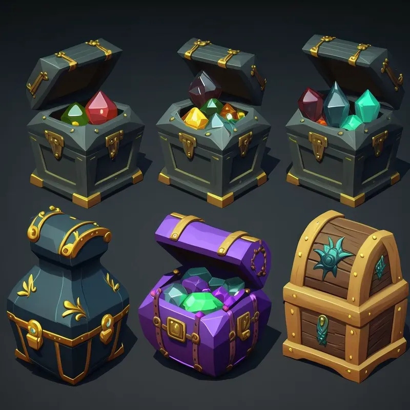 Custom Mobile Game Items Midjourney Prompt | PromptBase