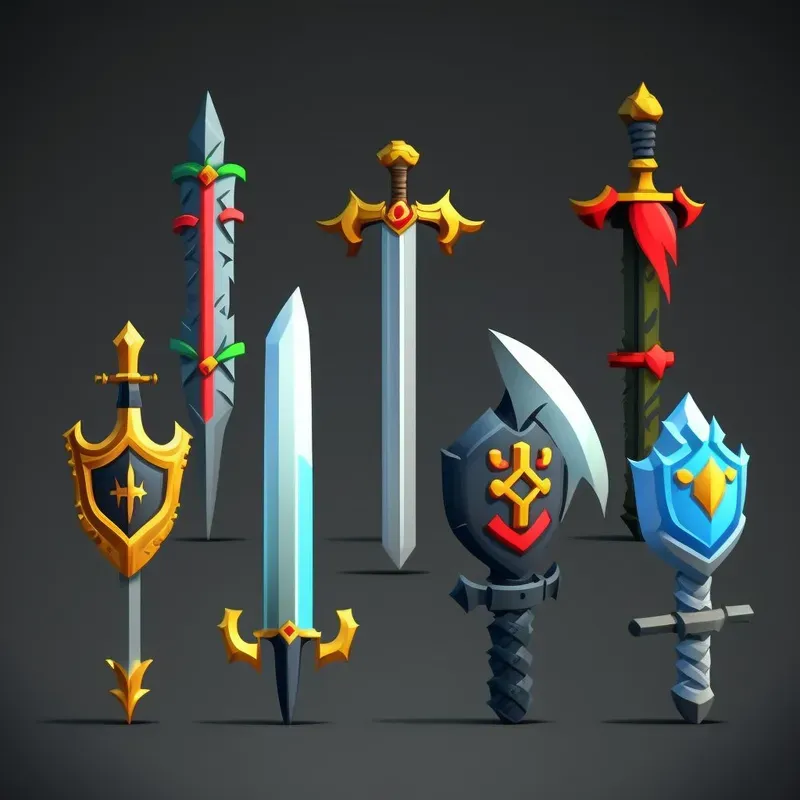 Custom Mobile Game Items Midjourney Prompt | PromptBase