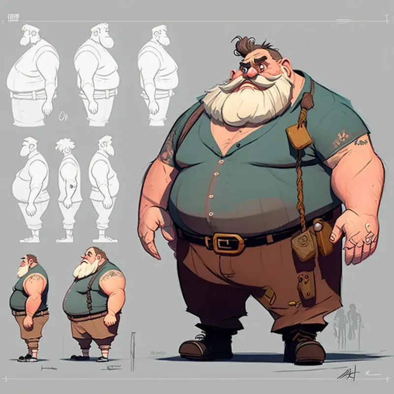 Character Concept Sheets Midjourney Prompt | PromptBase