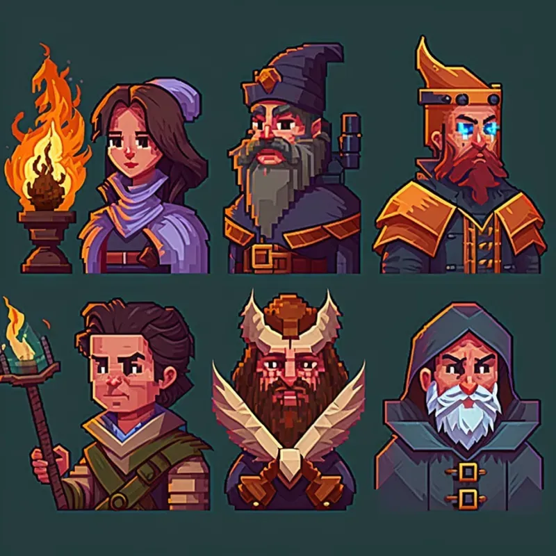 Pixel RPG Sheets Midjourney Prompt | PromptBase