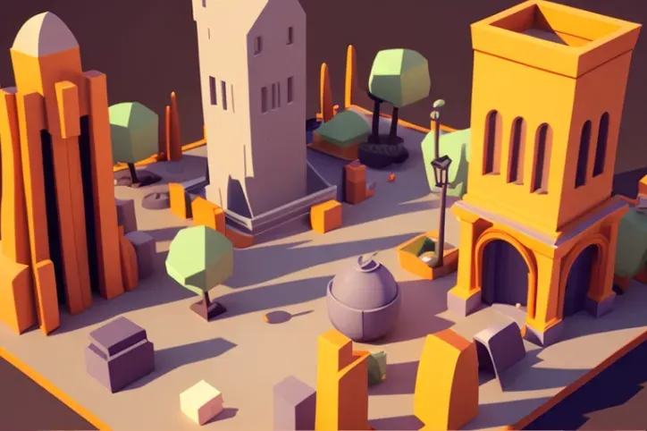 Isometric 3D Game Worlds Midjourney Prompt | PromptBase