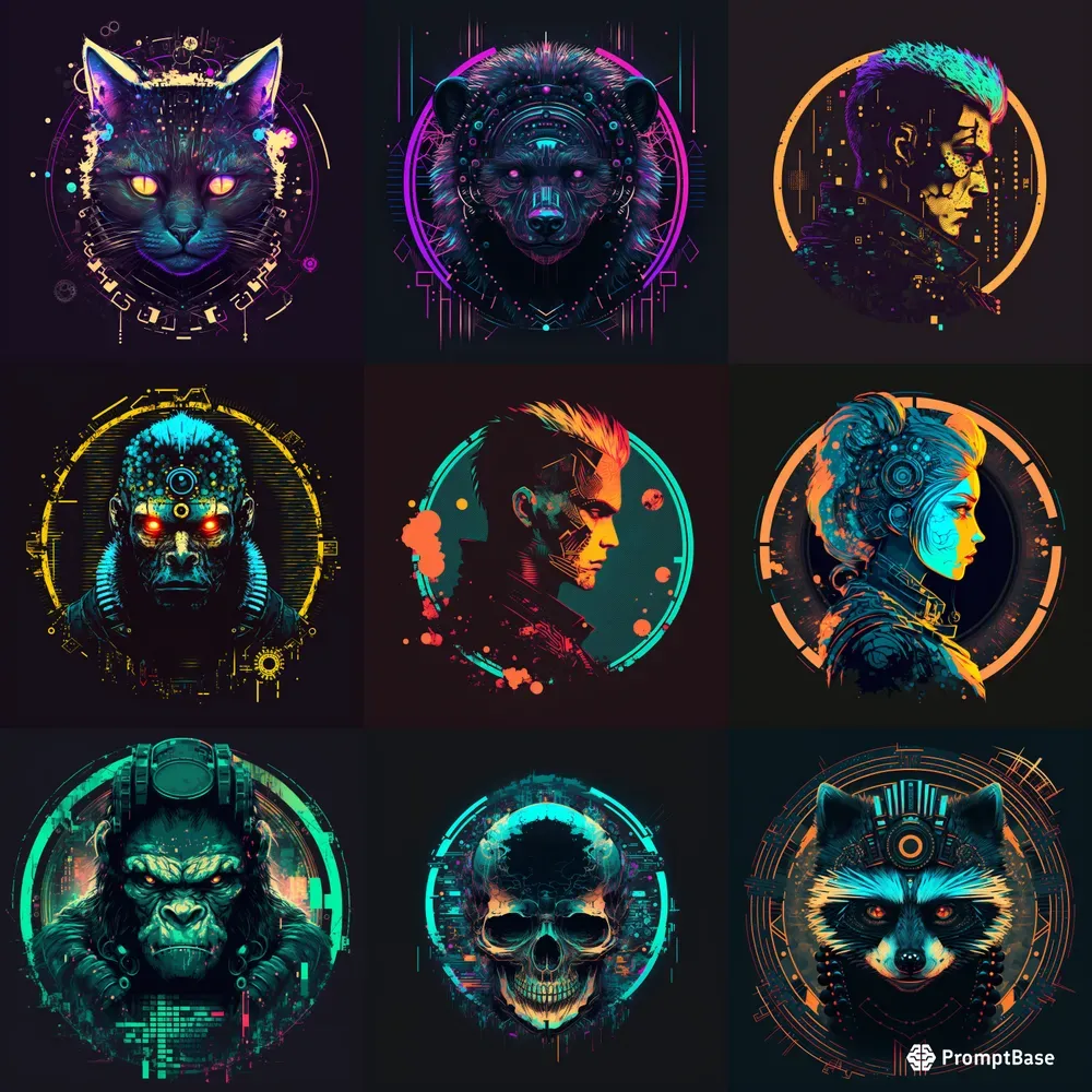 Cyberpunk Avatars Midjourney Prompt | PromptBase