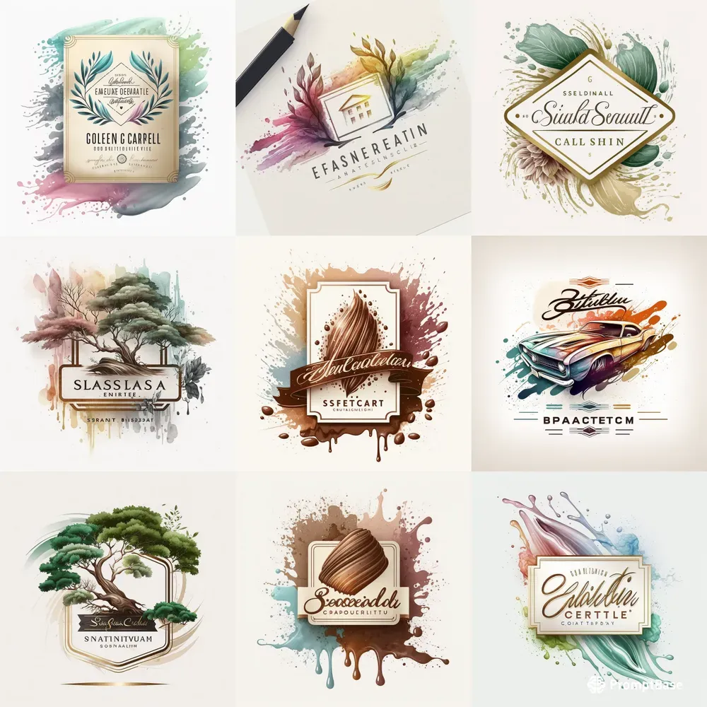 Rectangular Small Company Emblem Logos Midjourney Prompt | PromptBase