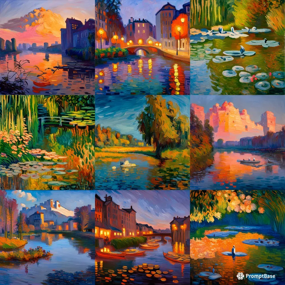 Famous Painters Claude Monet Style Art Stable Diffusion Prompt | PromptBase