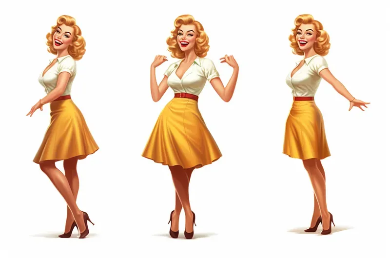 Pinup Poses Midjourney Prompt | PromptBase