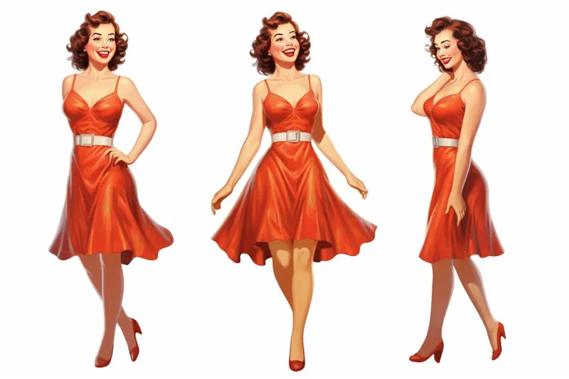 Pinup Poses Midjourney Prompt | PromptBase