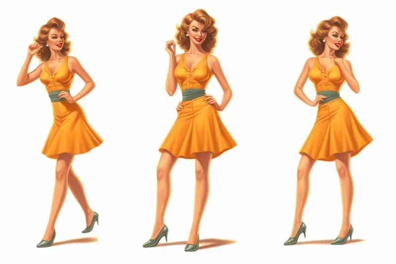 Pinup Poses Midjourney Prompt | PromptBase