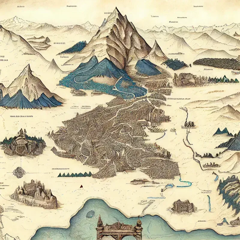 Medieval Maps Midjourney Prompt | PromptBase